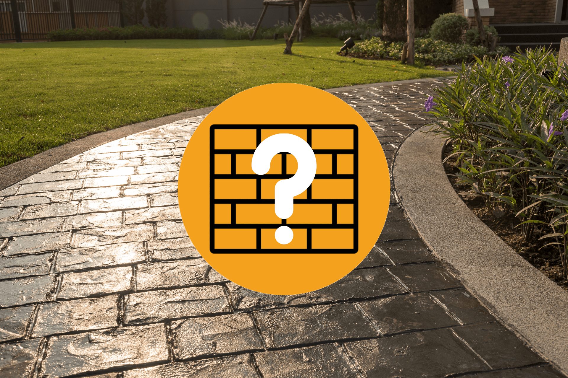 What is imprinted concrete?